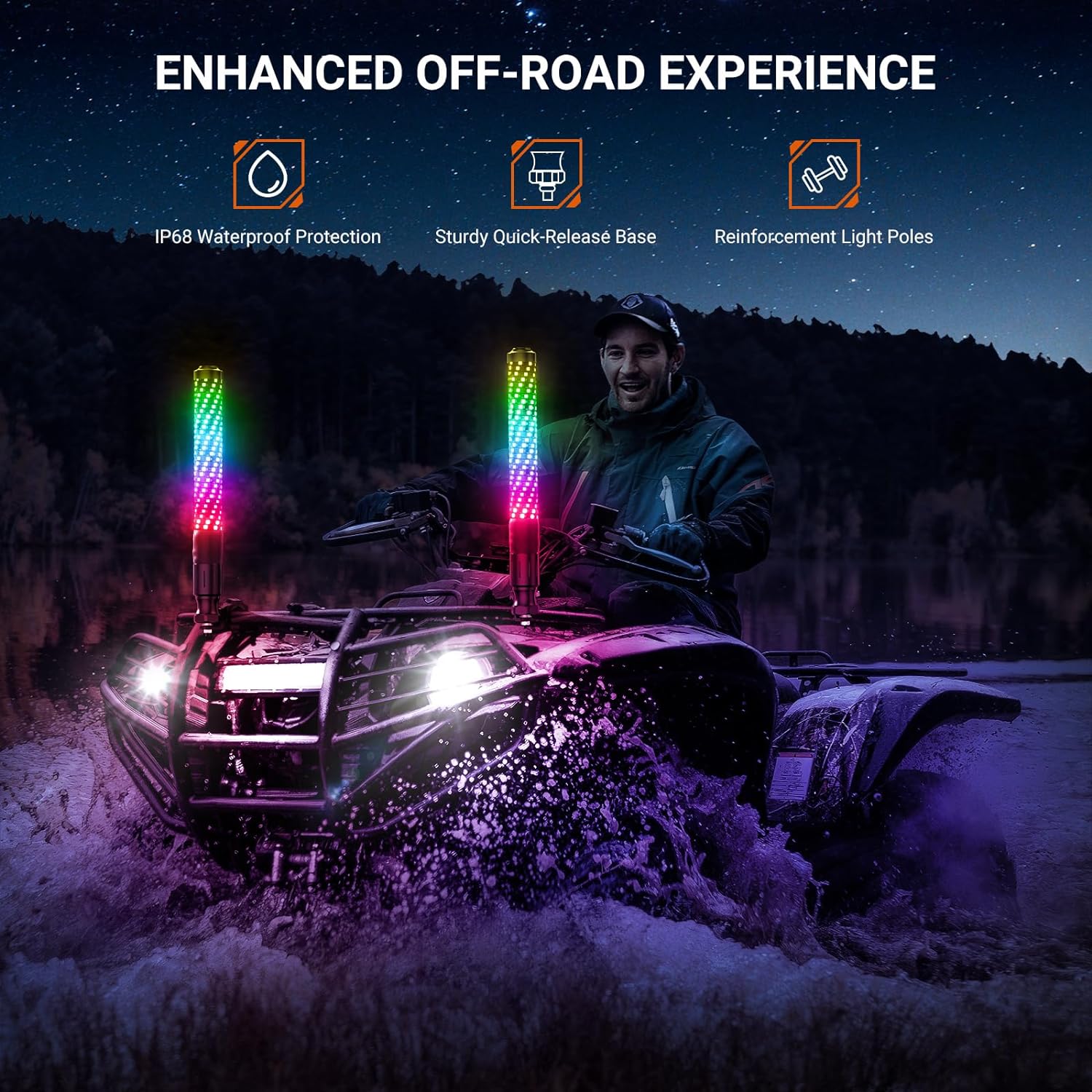 Ehaho 2 Inches Dia Led Fatty Whip Lights for UTV ATV – Ehaho US